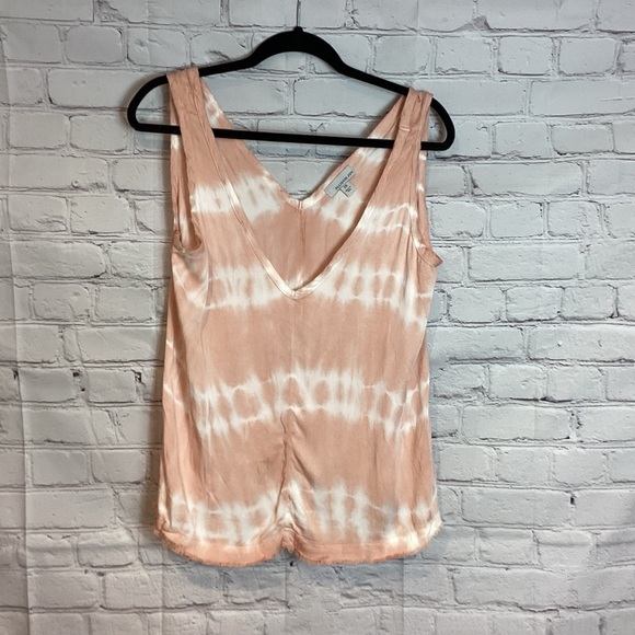 Allison Joy | Tops | Allison Joy Boho Raw Hem Tie Dye Loose Fit Blush ...